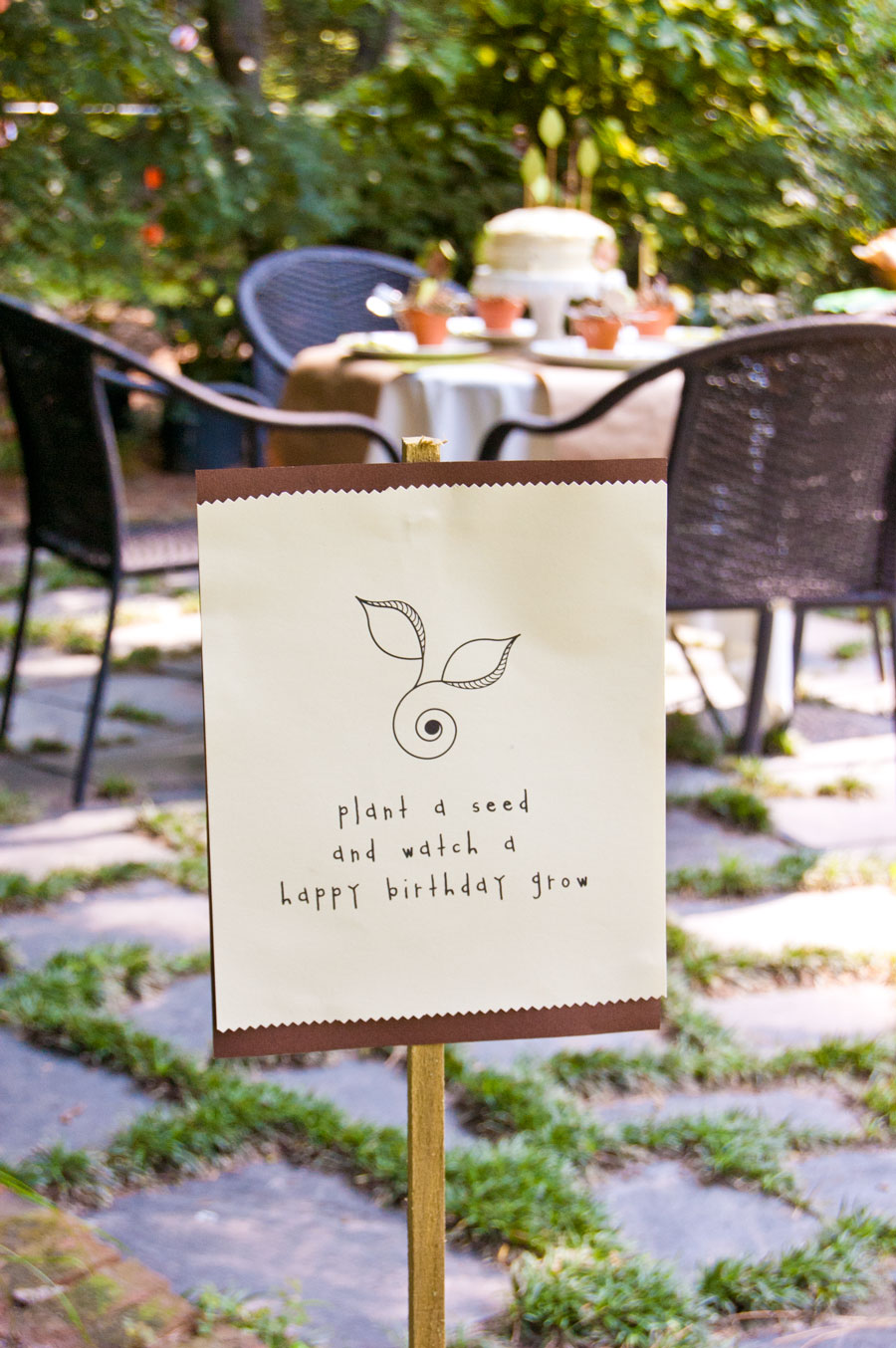 "Plant a Seed" Eco-Friendly Birthday Party - Frog Prince Paperie