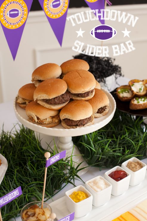 Touchdown Burger Slider Bar - Frog Prince Paperie
