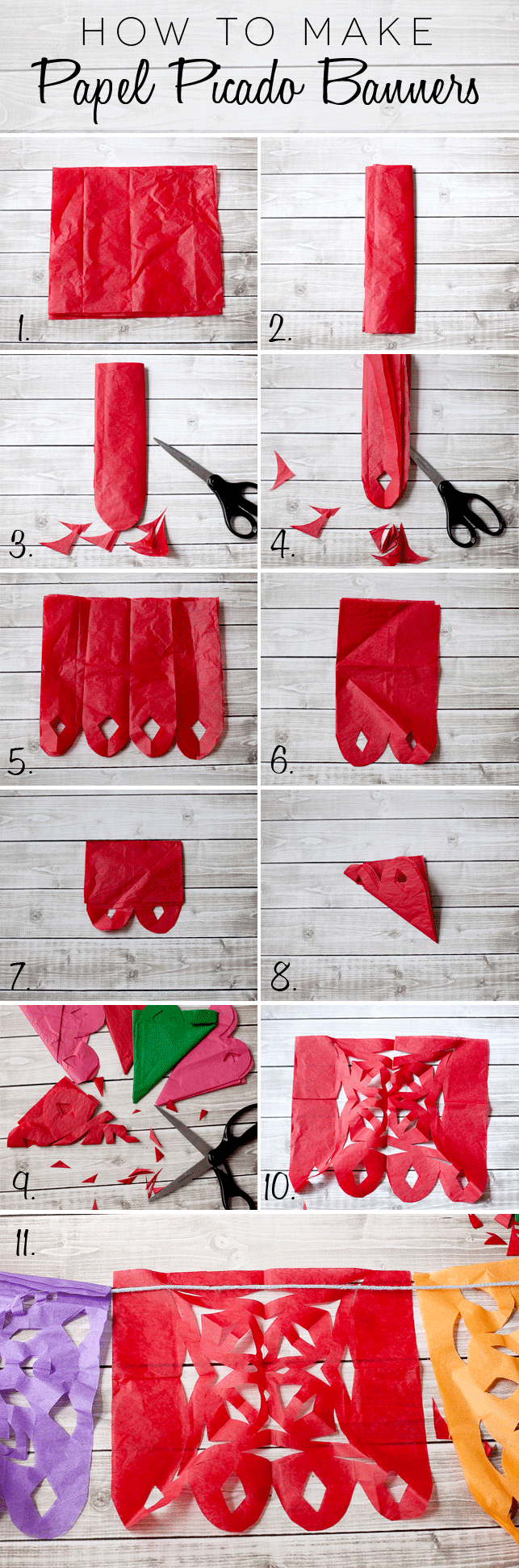 Papel Picado Banners For The Cinco De Mayo Party Hop Day 2 Frog Prince Paperie
