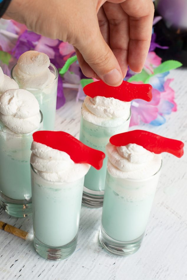 Surf's Up Blue Hawaiian Milkshake Shots - Frog Prince Paperie