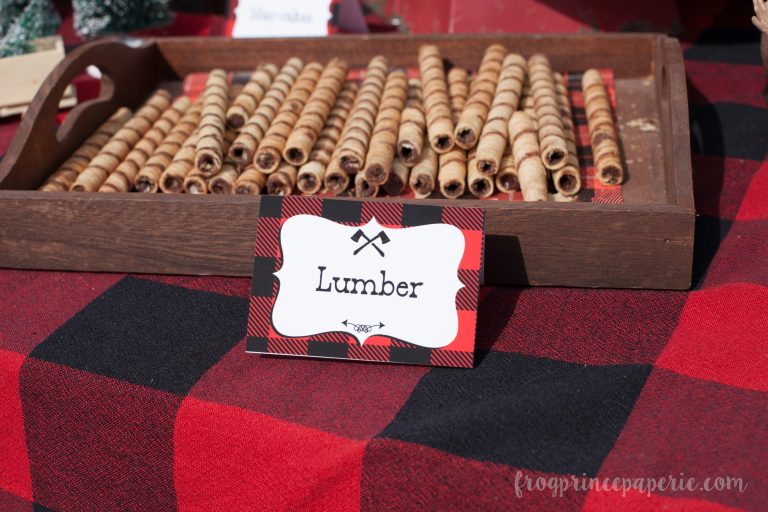 Little Lumberjack First Birthday Party - Frog Prince Paperie