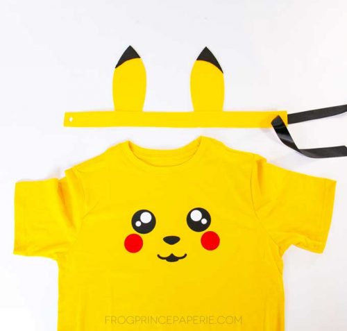 DIY Pikachu Costume for a Pokemon Halloween with Cricut