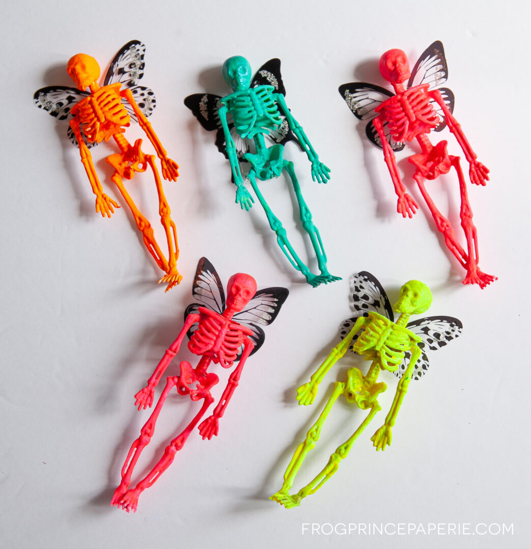 DIY Skeleton Fairies for Halloween - Frog Prince Paperie