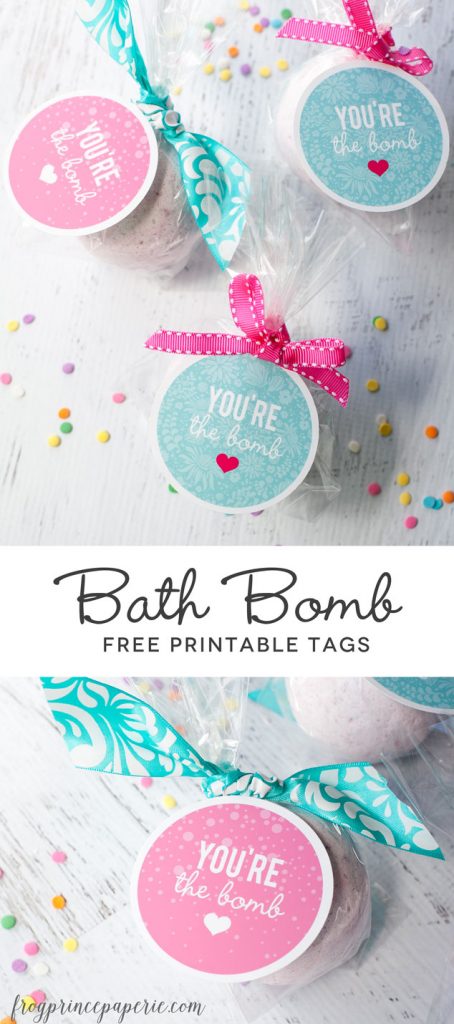 Free Printable Bath Bomb Tags - Frog Prince Paperie