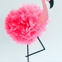 How to Make a Tissue Paper Flamingo - Frog Prince Paperie