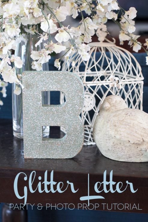 How to Make a Glitter Letter - Video Tutorial - Frog Prince Paperie